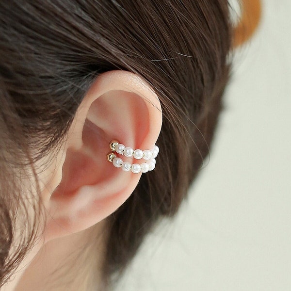 Pearl Ear Cuff - Etsy