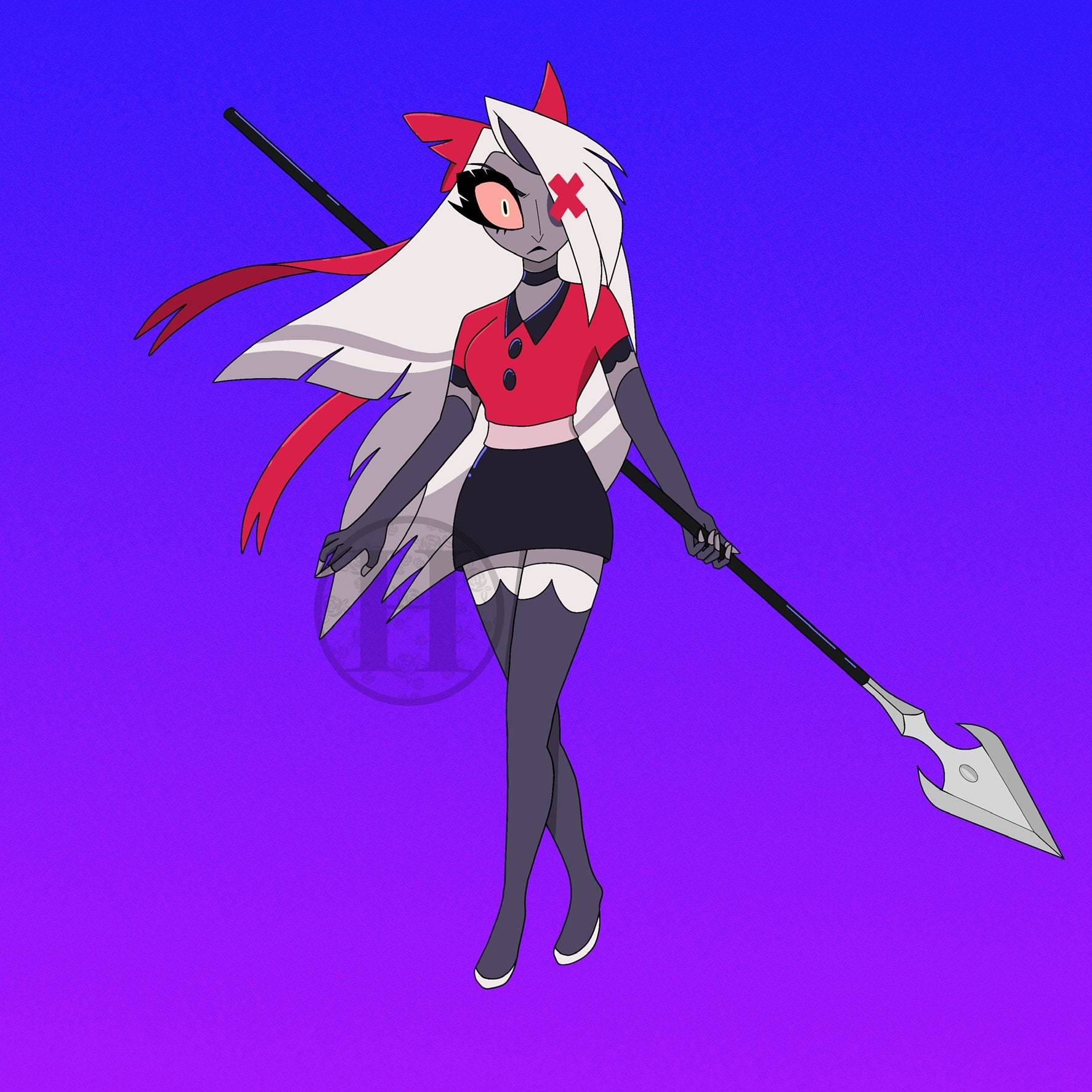 Hazbin Hotel Vaggie Keychain - Etsy