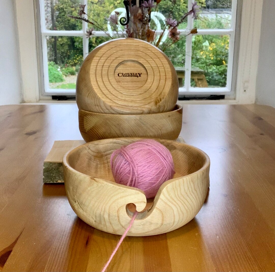 Handmade Woodturned Ash Yarn/wool Bowl - Etsy