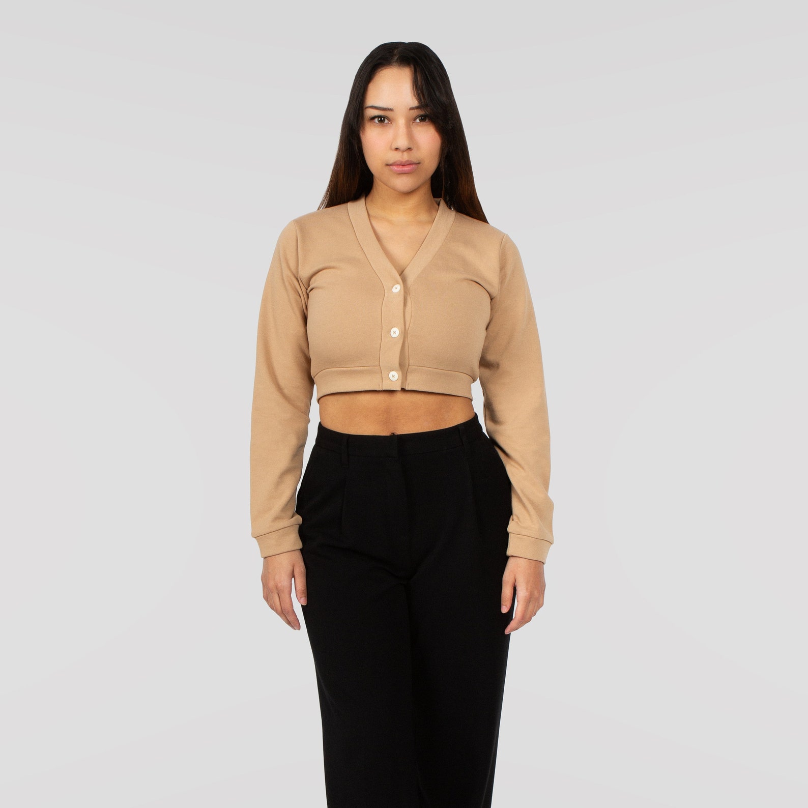 Organic Recycled Cropped Cardigan Minimal and Eco Friendly - Etsy