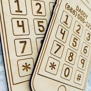 Learn Phone Numbers Pretend Play Custom Toy Phone | Montessori Phone ...