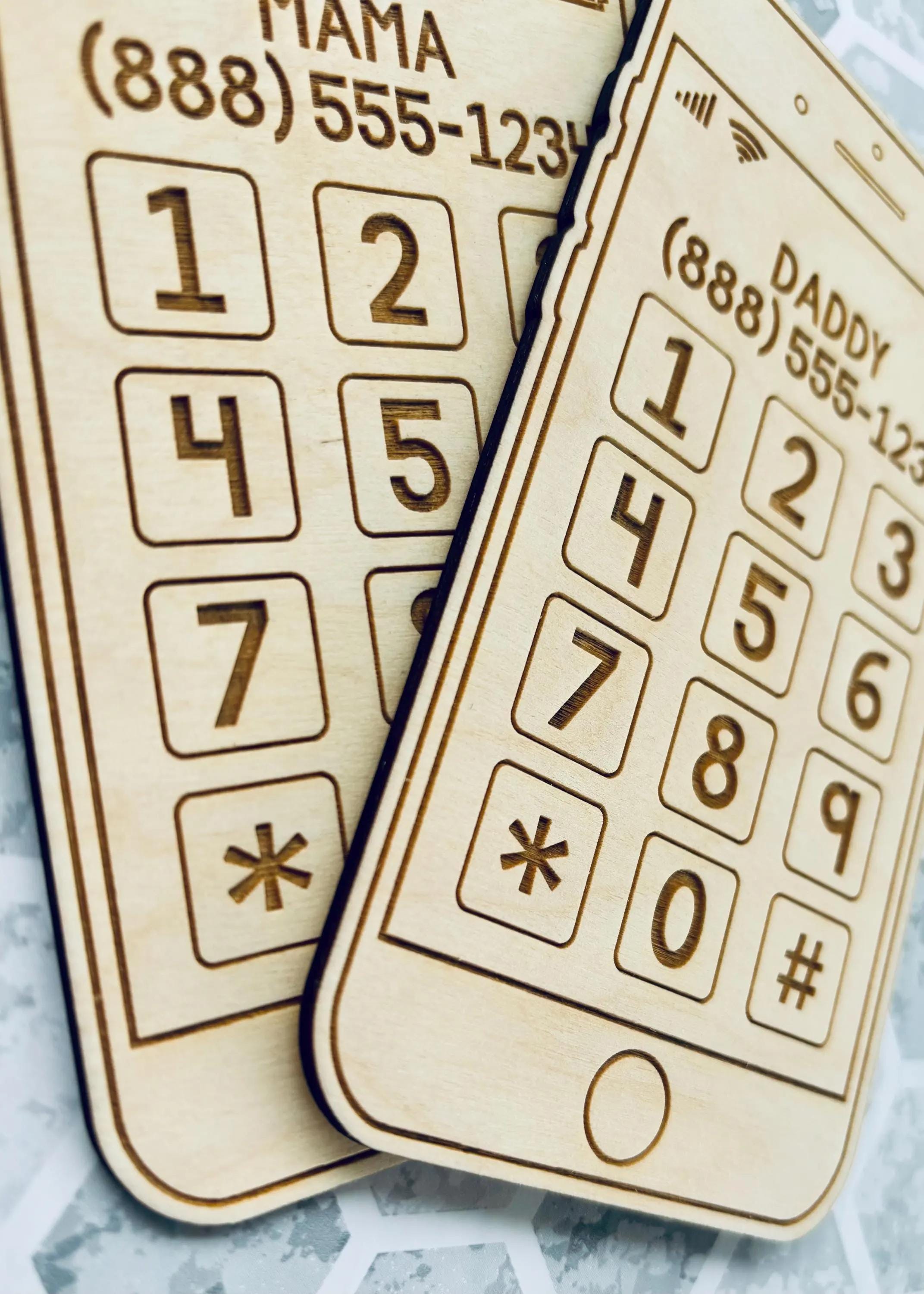 Learn Phone Numbers Pretend Play Custom Toy Phone | Montessori Phone ...