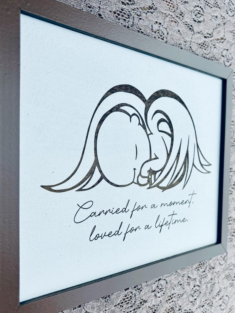 In Memory Infant Loss Sign With Custom Phrasing | Angel Baby Memorial ...