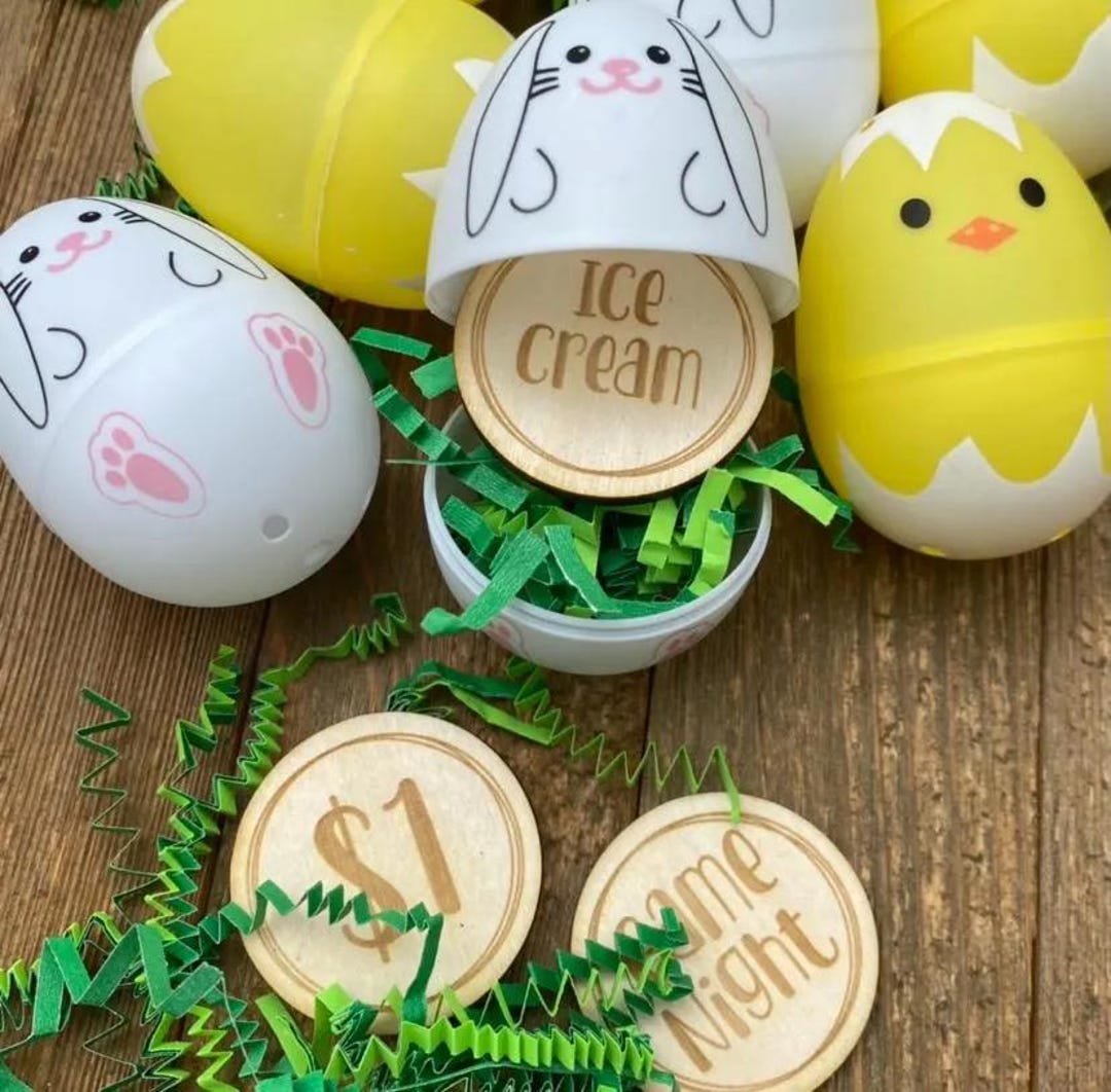 Easter Egg Tokens | Reward Coins for Children | Easter Basket Fillers ...