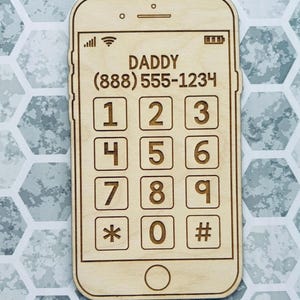 Learn Phone Numbers Pretend Play Custom Toy Phone | Montessori Phone ...