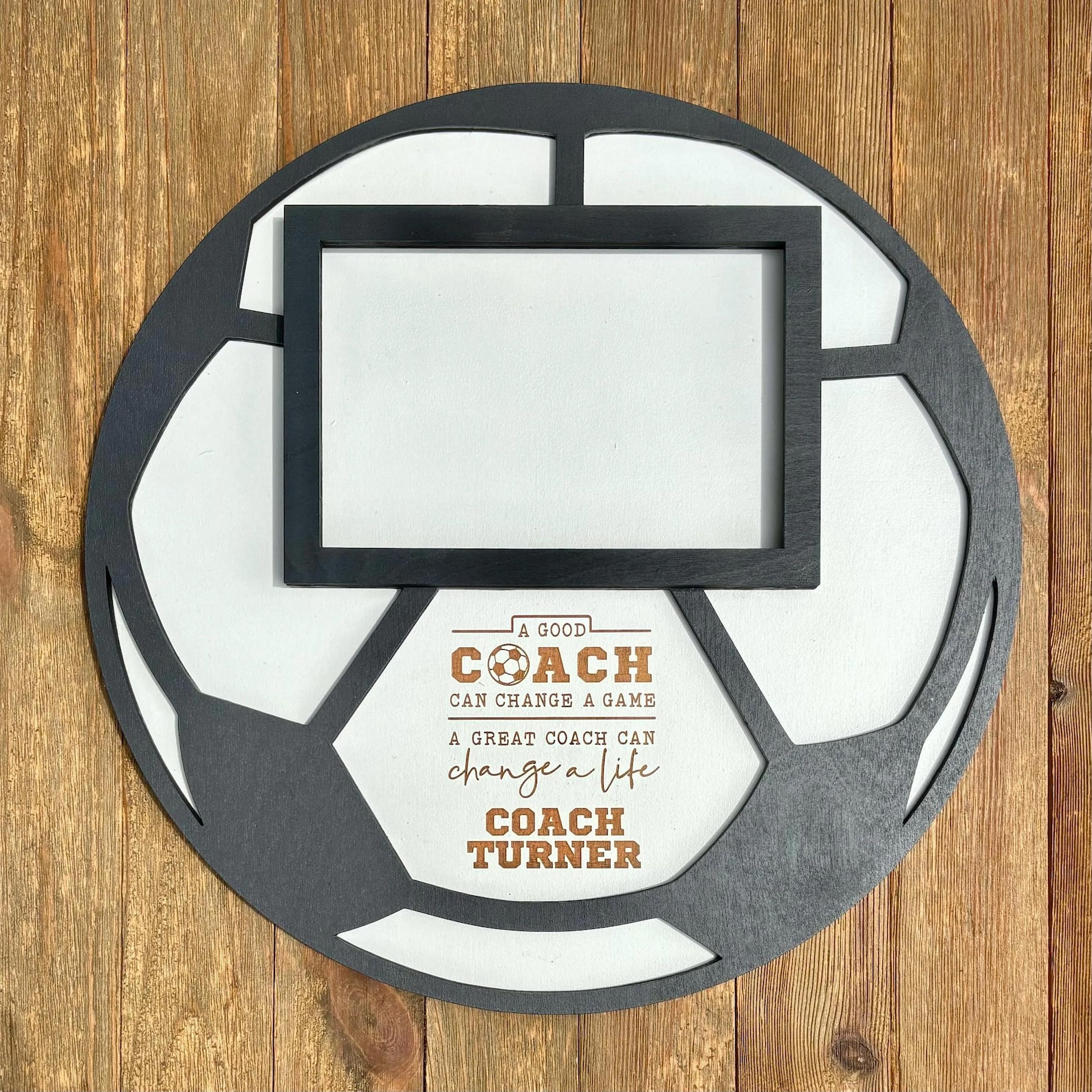 Custom Soccer Coach Photo Frame | Personalized Sports Wall Hanging ...
