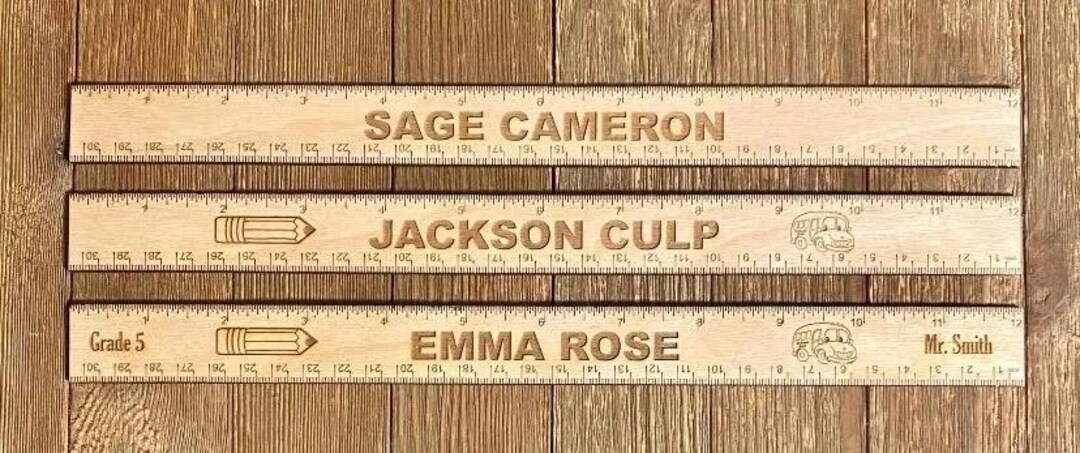 Custom Personalized Ruler for Kids School Gift | Back to School Gift ...
