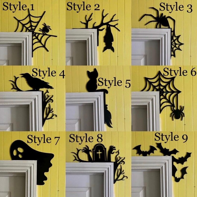 Ghost Décor | Spooky Door Decoration Style 7 | Halloween Window ...
