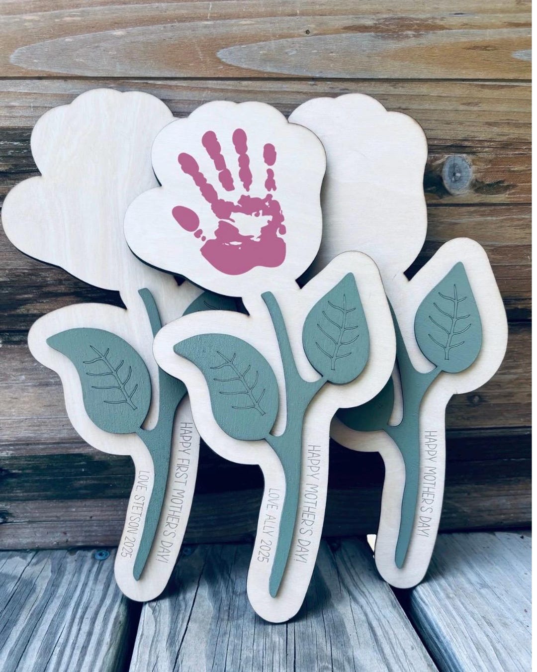 Mother's Day Keepsake | Handprint Flower | Kids Handprint | Baby Craft ...