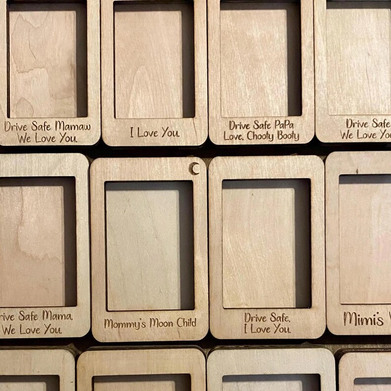 Personalized Picture Frame Custom Photo Car Visor Clip Car Accessory ...