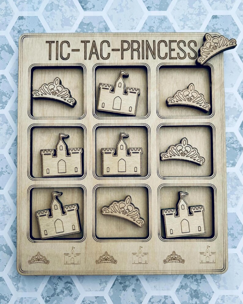 Tic Tac Princess | Princess Tic-tac-toe | Basket Fillers | Gift for ...