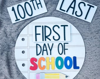 Interchangeable | Back to School Sign | 1st Day 100th Day Last Day of ...
