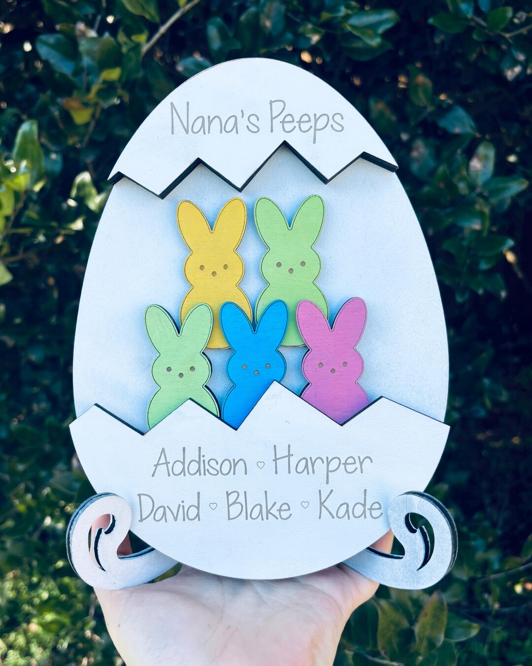 Easter Bunny Peeps Sign | Our Peeps | Nana's Peeps | Custom Easter ...