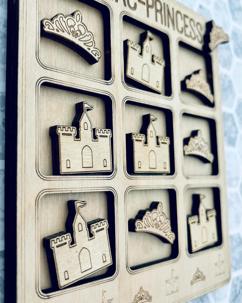 Tic Tac Princess | Princess Tic-tac-toe | Basket Fillers | Gift for ...