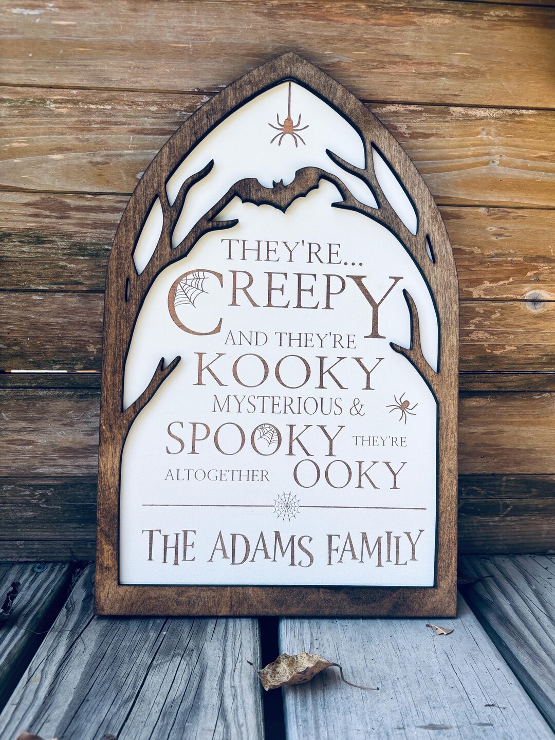 Custom Last Name Sign | Addams Family Halloween Sign | Spooky Season ...