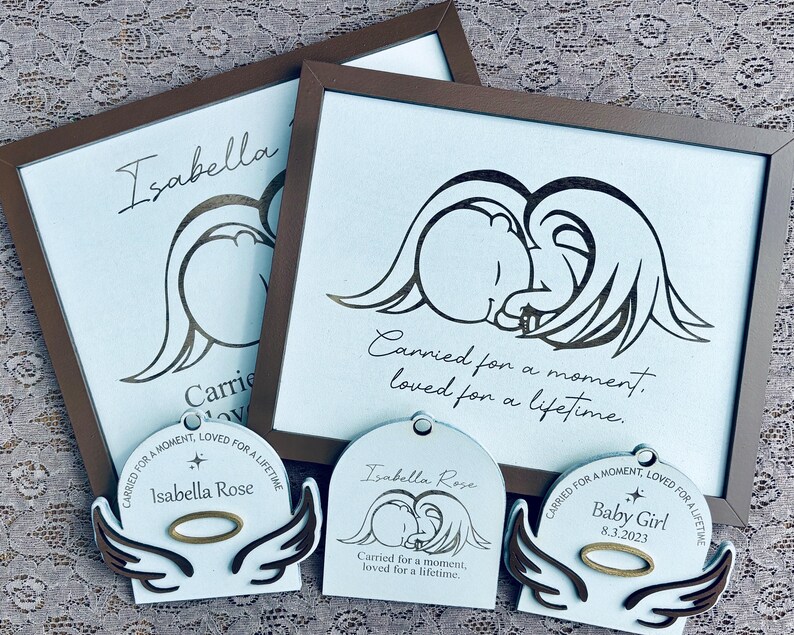 Personalized in Memory Infant Loss Sign With Custom Wording | Angel ...