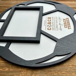Custom Soccer Coach Photo Frame | Personalized Sports Wall Hanging ...