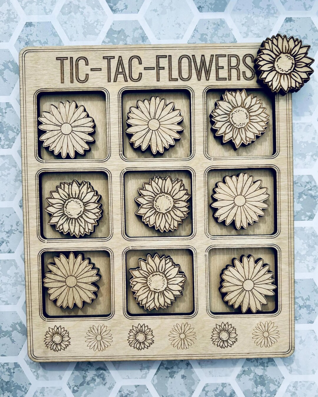 Tic Tac Flowers | Flower Tic-tac-toe | Basket Fillers | Gift for Kids ...