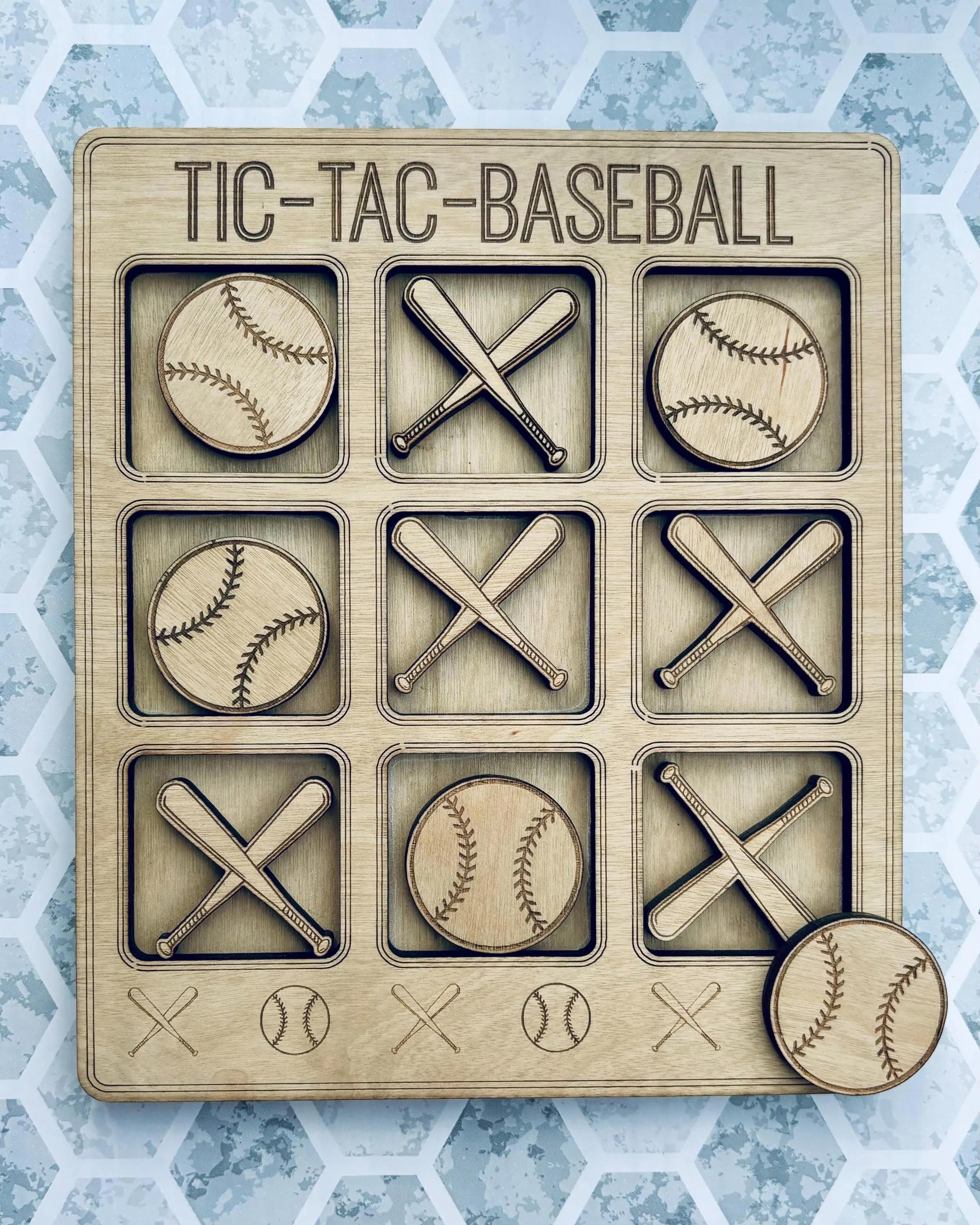 Tic Tac Baseball | Baseball Tic-tac-toe | Basket Fillers | Gift for ...