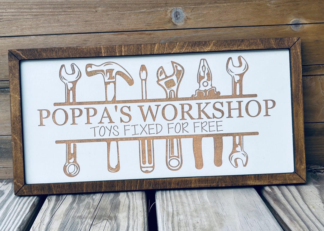 Personalized Workshop Sign | Grandpa's Workshop | Pop's Workshop | Papa ...