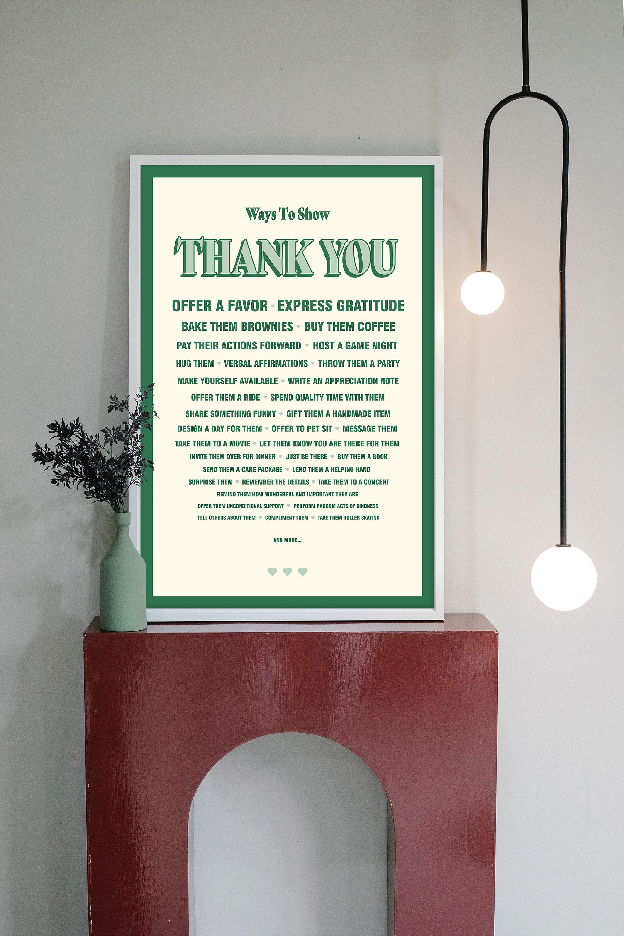 Retro Quotes Wall Art, Ways to Say Thank You, Gratitude Poster, Ways to ...