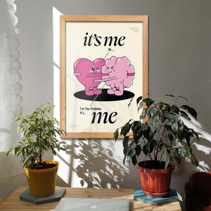 It's Me I'm the Problem It's Me Poster, Taylor Swift Print, Retro Self ...