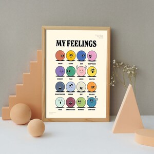 My Feelings Print, Emotions Poster, Daycare Decor, Homeschool Decor, 70 ...