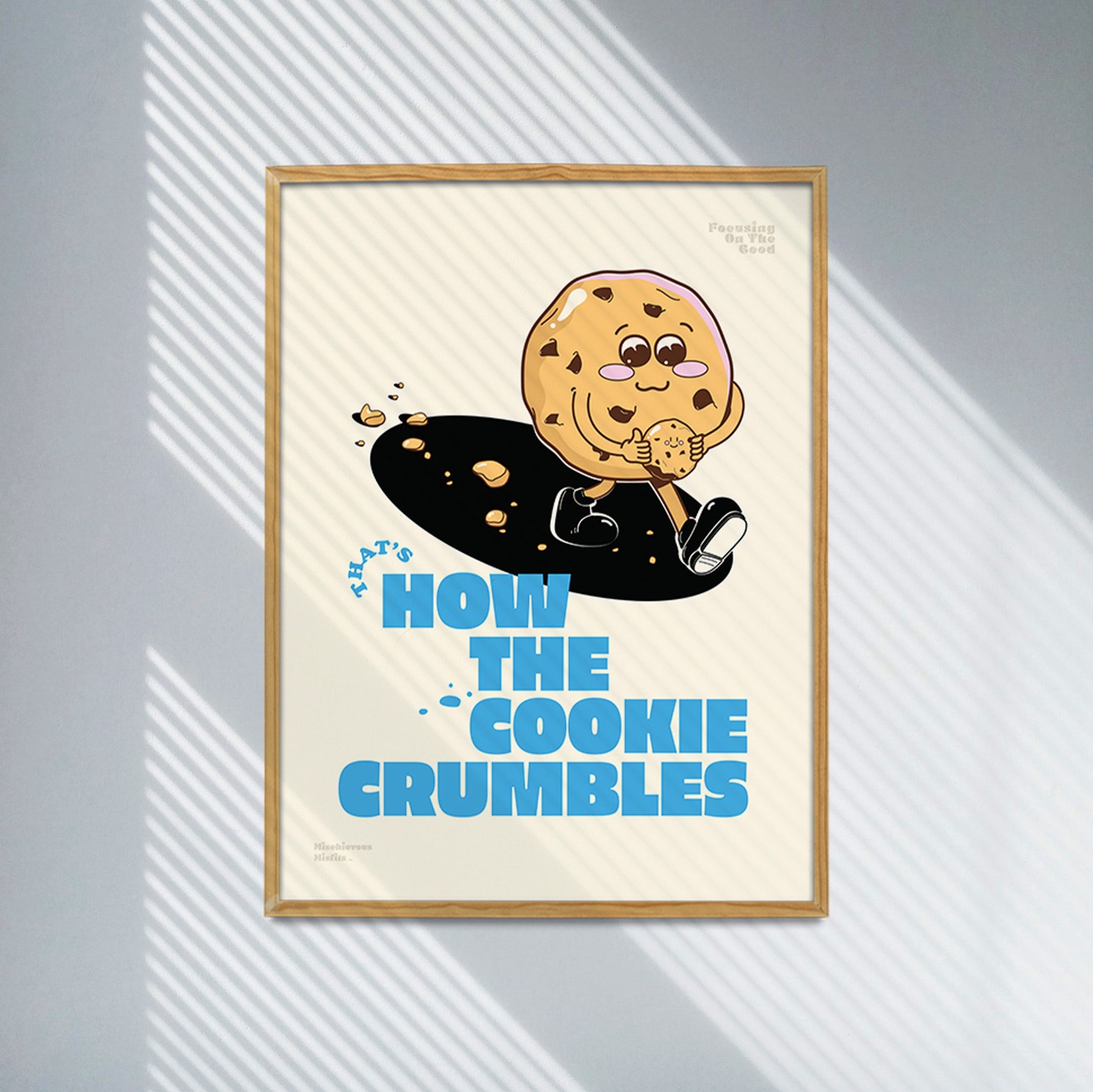 That's the Way the Cookie Crumbles Art, Cute Retro Food Poster ...