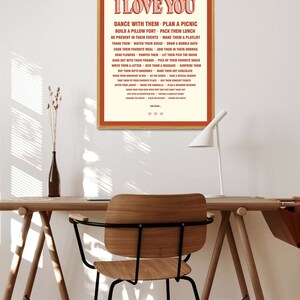 Ways to Say I Love You Print, Retro Quotes Wall Art, Ways to Show Love ...