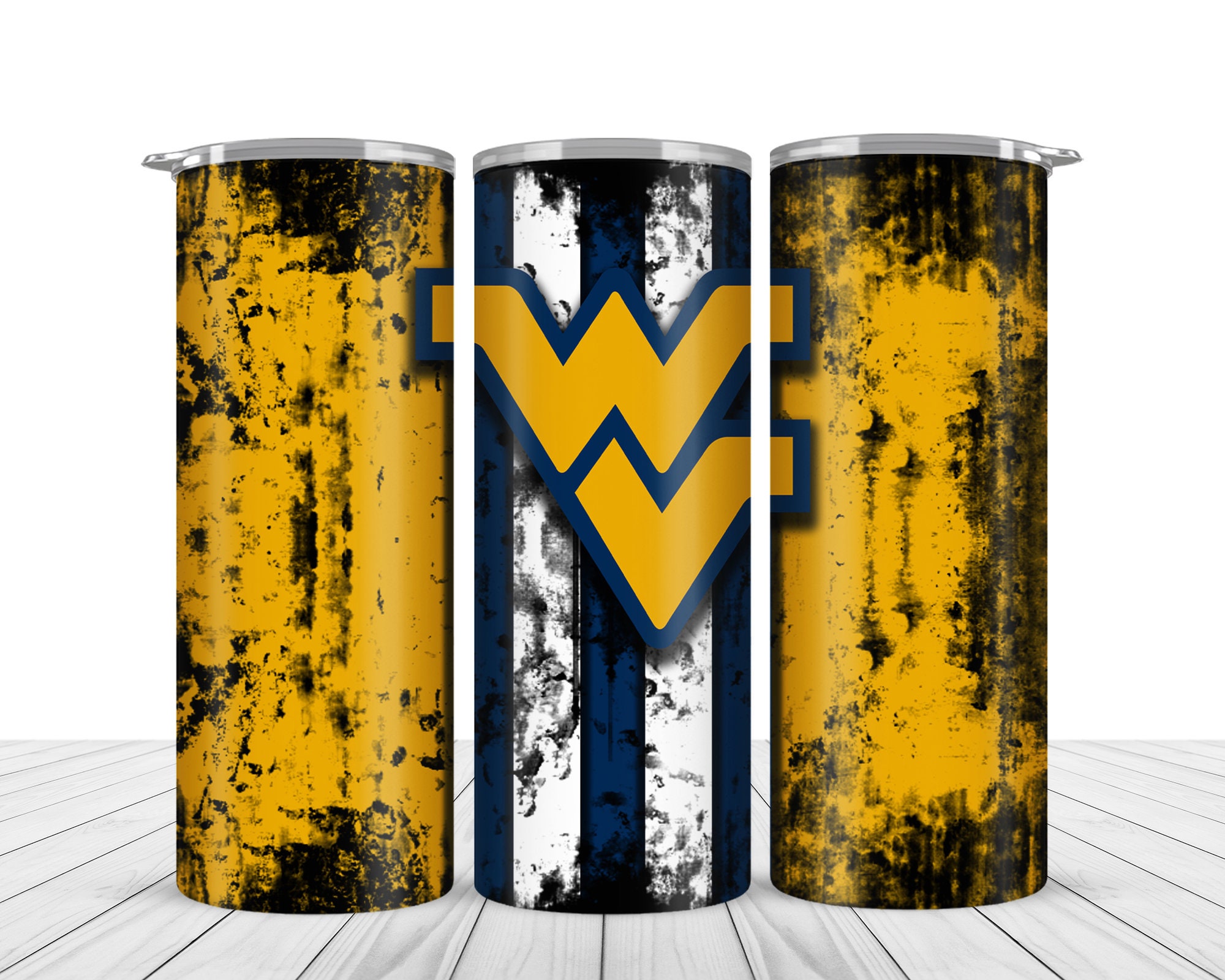 20oz Sublimation West Verginia Tumbler Design, Skinny Straight Tumblers ...