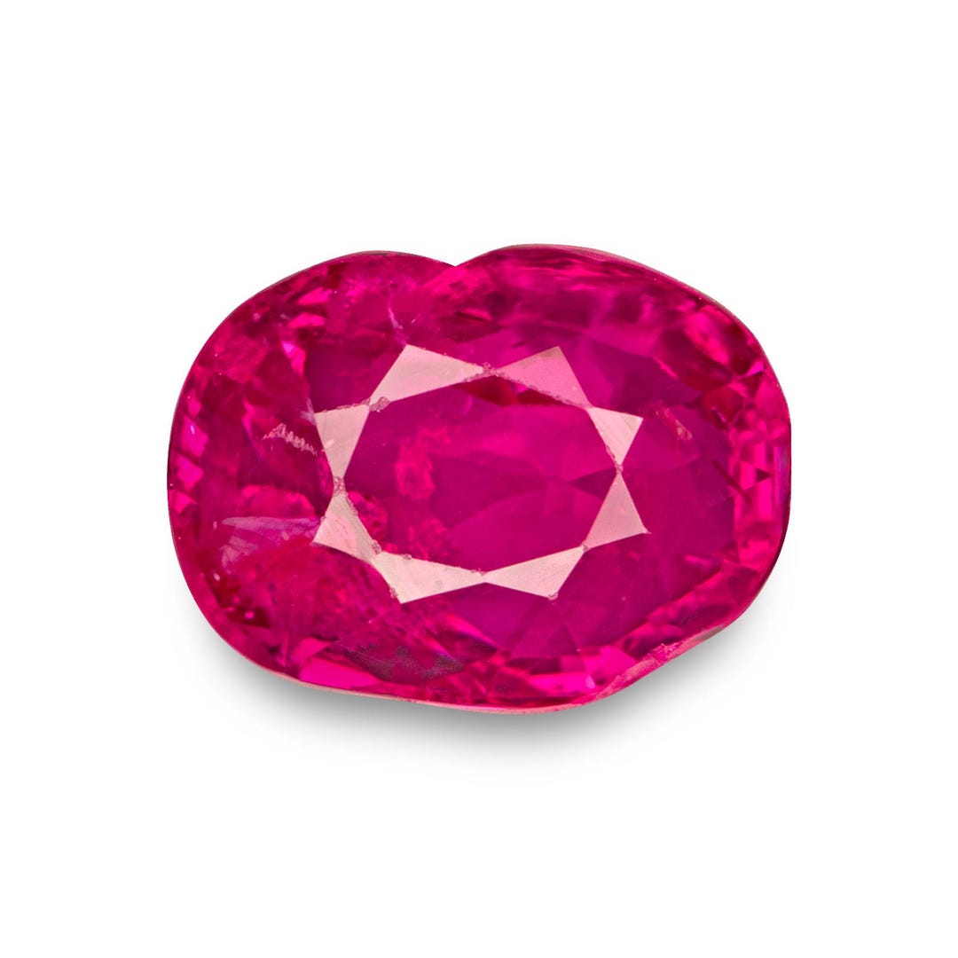 1.30 Ct. Ruby - Mined in Burma - Oval, 7.05 X 5.28 X 3.58 Mm - Natural ...