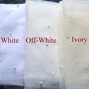 Angel Wing Veil: Long, Airy Bridal Shoulder Cape of Tulle and Pearls in ...