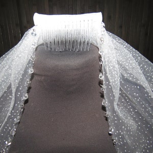 Bridal Veil White Wedding Veil Cathedral Veil Long Veil Wedding Shiny ...