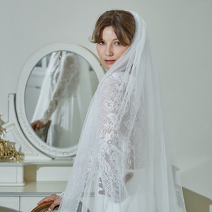 Long Sparkle Wedding Veil, Ivory Bridal Veil Luxurious Sparkling Vail ...