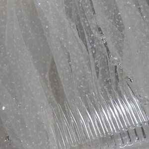 Bridal Veil White Wedding Veil Cathedral Veil Long Veil Wedding Shiny ...