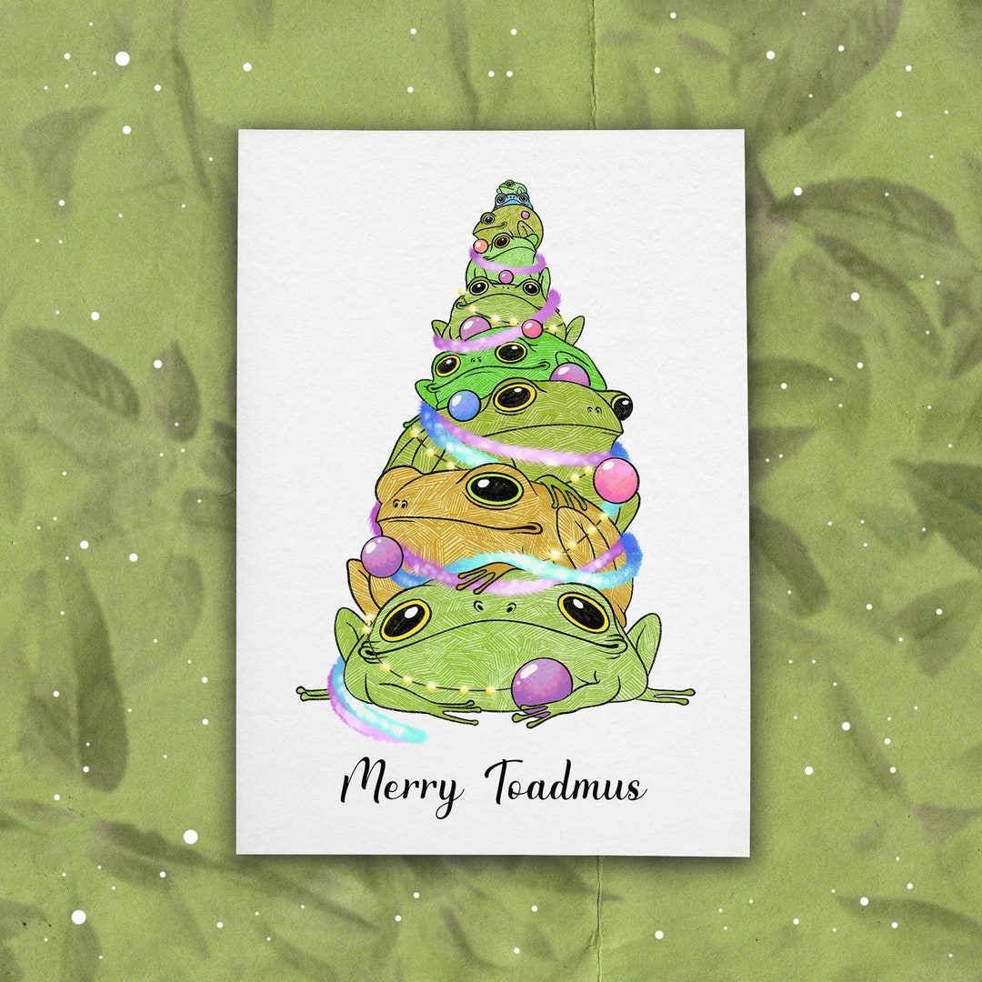 Toad Card - Etsy