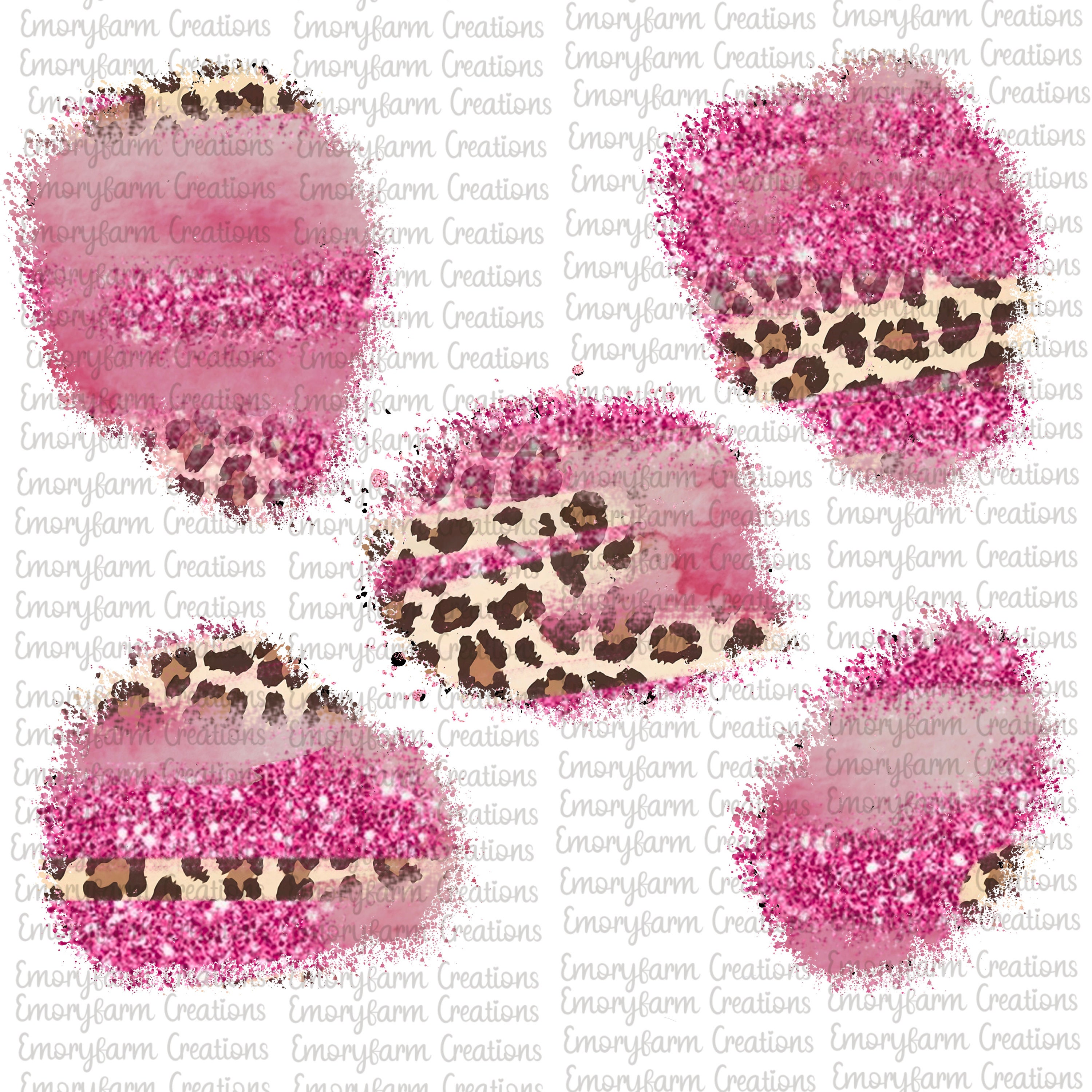 Pink Glitter Leopard Patch Sublimation Instant Download Digital Design ...