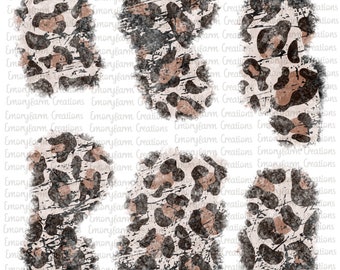 Distressed Patches Leopard Sublimation Design READY to PRESS Print ...