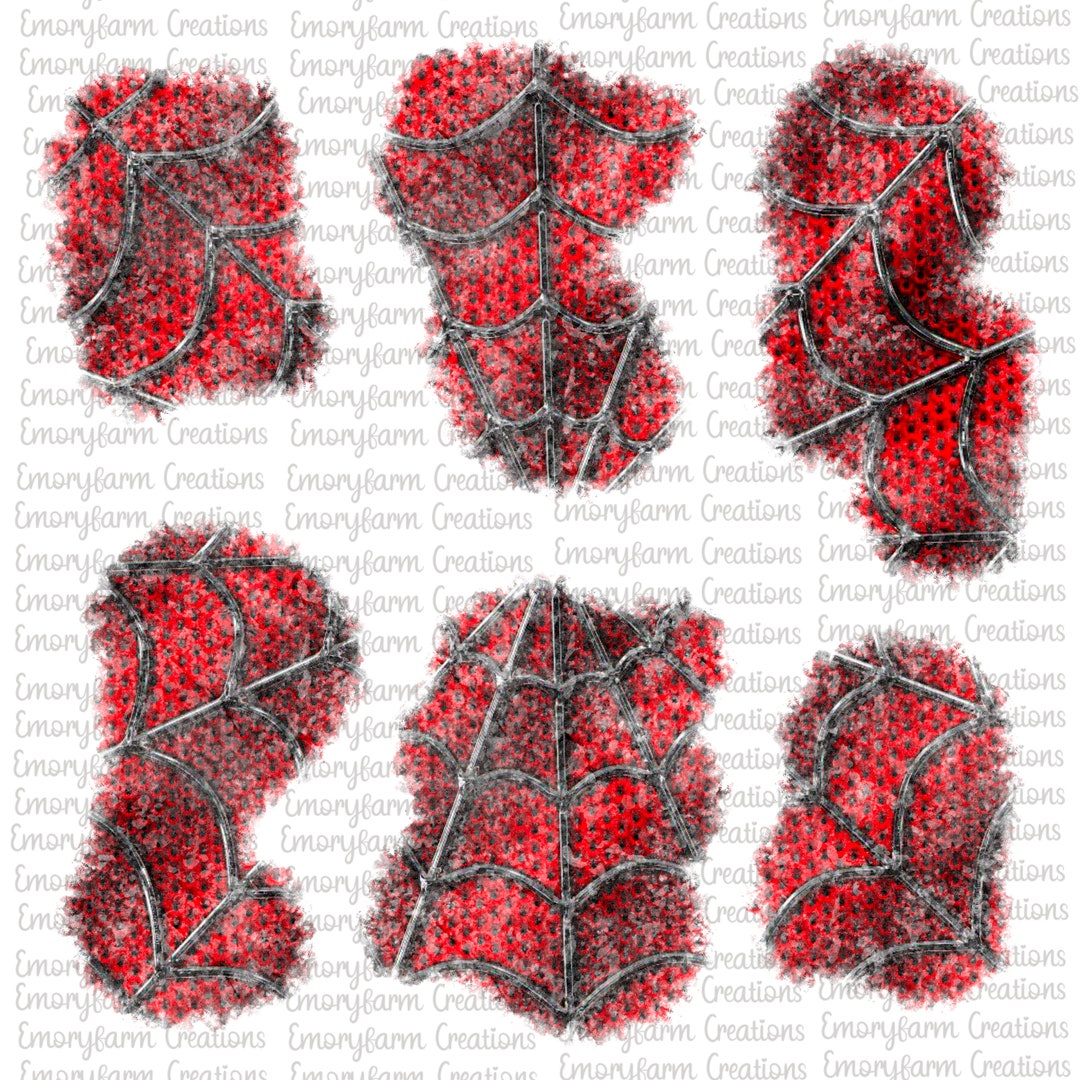 Spider Web Patch| Red Web Patch| Sublimation Instant Download| Digital ...