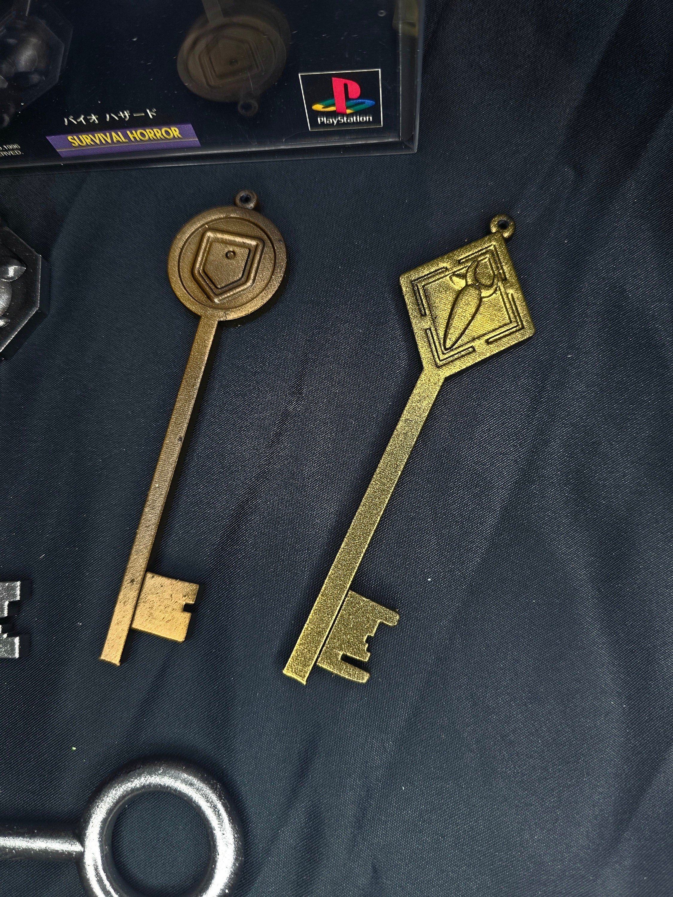 Resident Evil Mansion Keys (1996) (set of 5) 1:1 Prop Replica - Etsy
