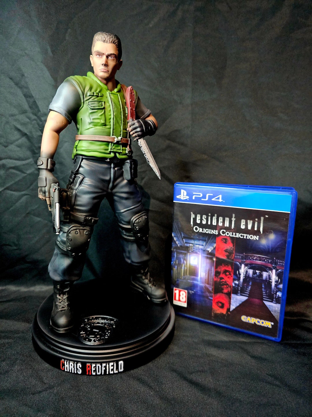 Resident Evil Chris Redfield STARS 1/6 Figure W/ Base - Etsy