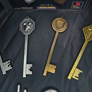 Resident Evil Mansion Keys (1996) (set of 5) 1:1 Prop Replica - Etsy