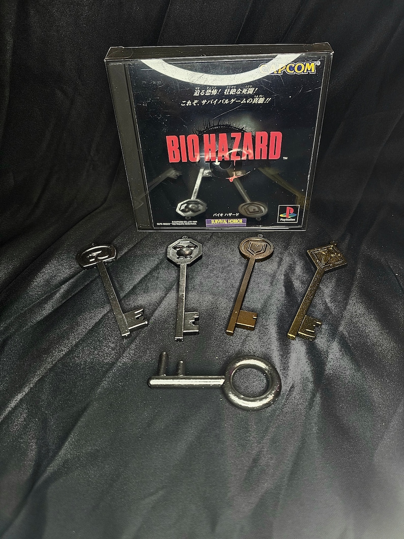 Resident Evil Mansion Keys (1996) (set of 5) 1:1 Prop Replica - Etsy