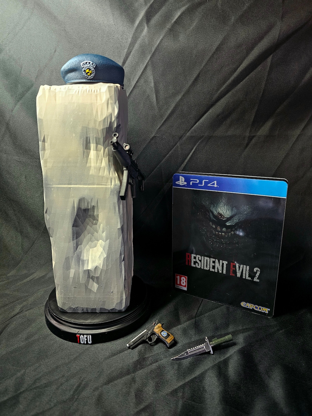 Large 12.5" Resident Evil 2 Tofu Statue V2 With Accessories - Etsy