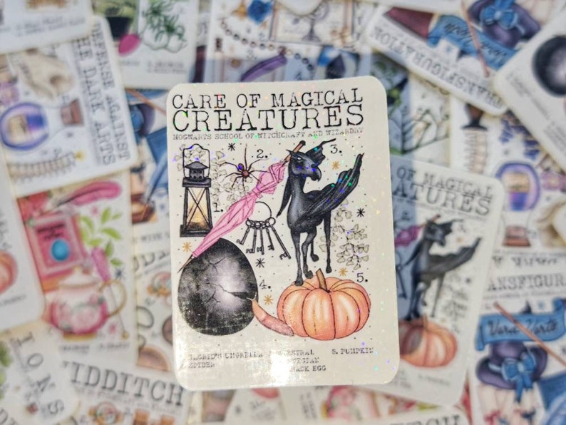 Wizard Classes Chart Stickers Magic Wizarding World - Etsy