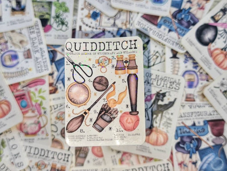 Wizard Classes Chart Stickers Magic Wizarding World - Etsy