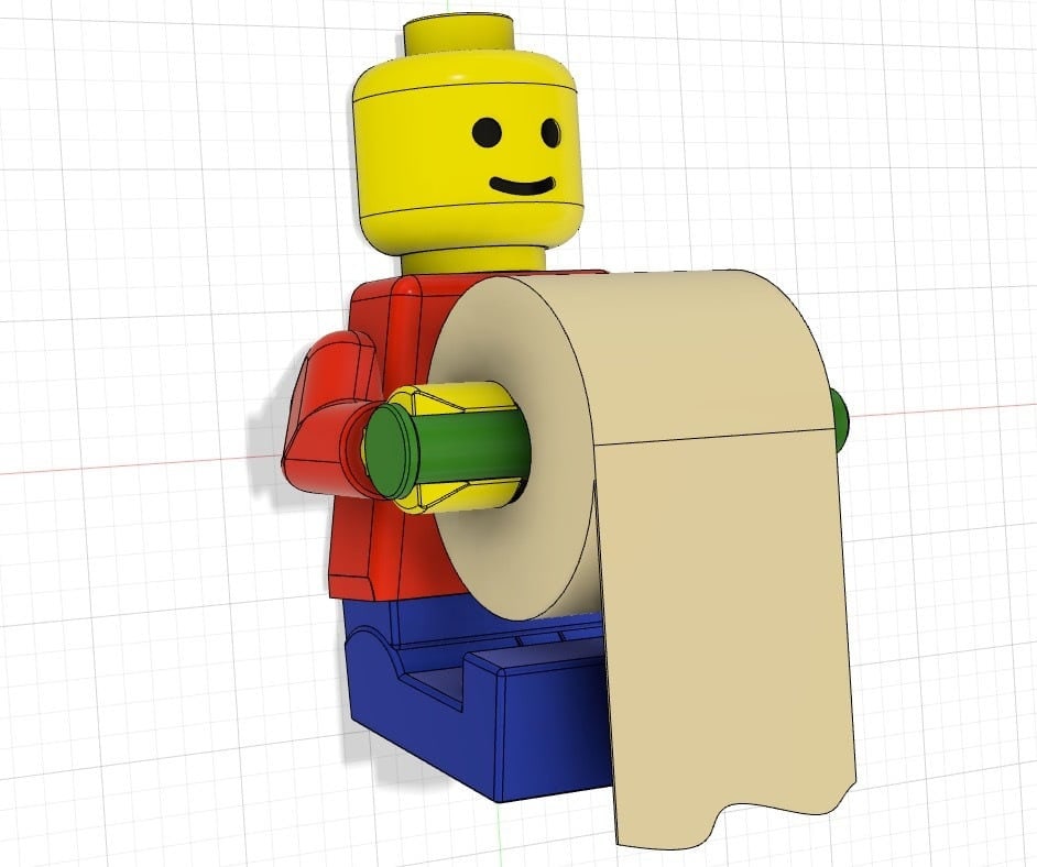 Lego Man sitting Toilet Paper Holder - Etsy