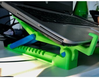 Eye level laptop stand 3D printed personalizable Electronics ...