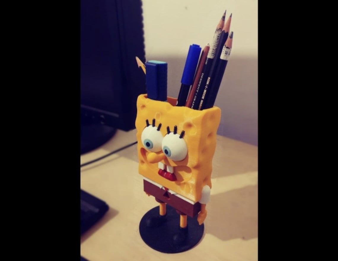 Spongebob Pencil Holder - Etsy