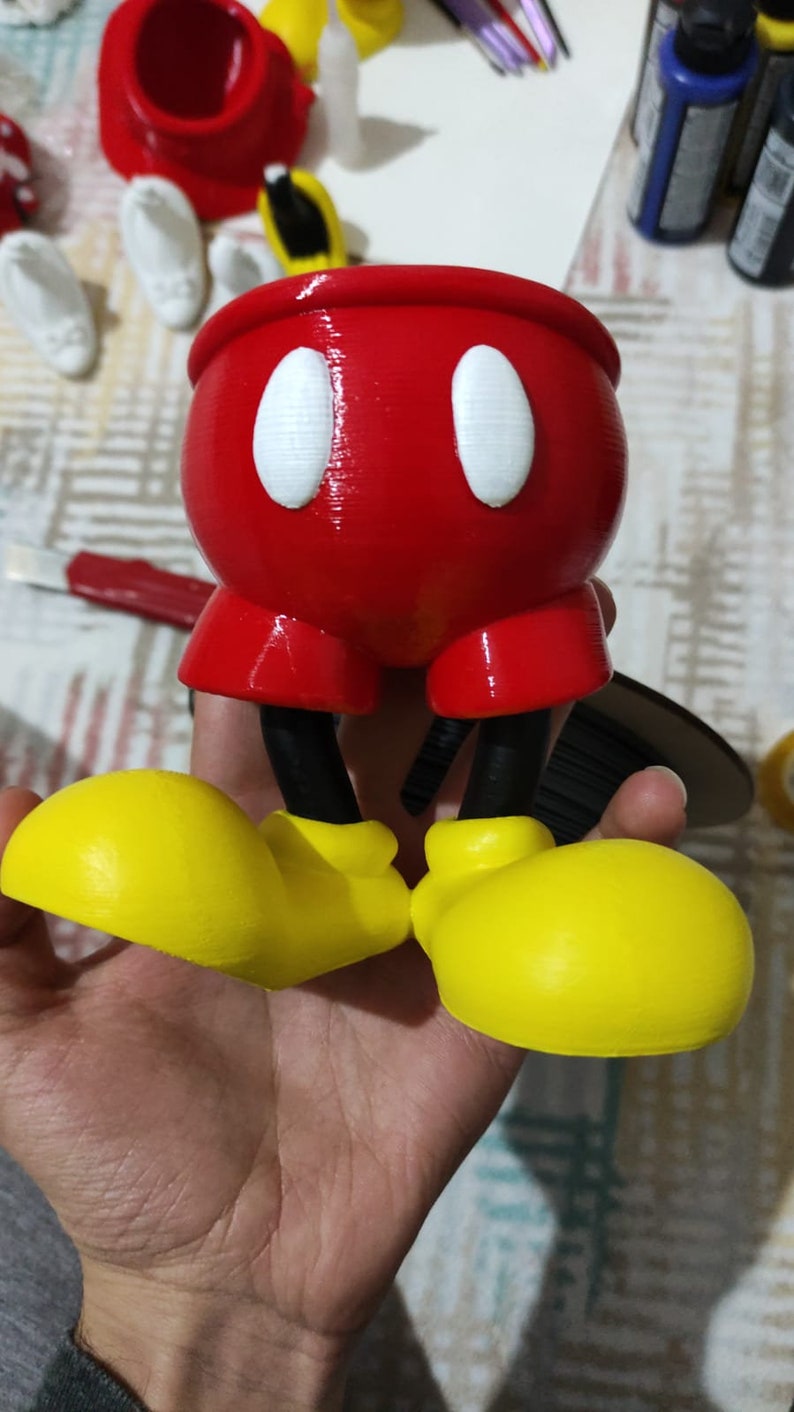 Mickey and Minnie Mouse Planter Pot - Etsy